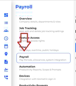 Where to Set Payroll Codes
