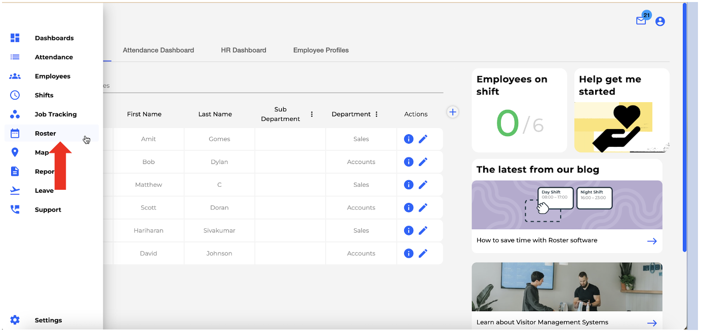 How to export Roster