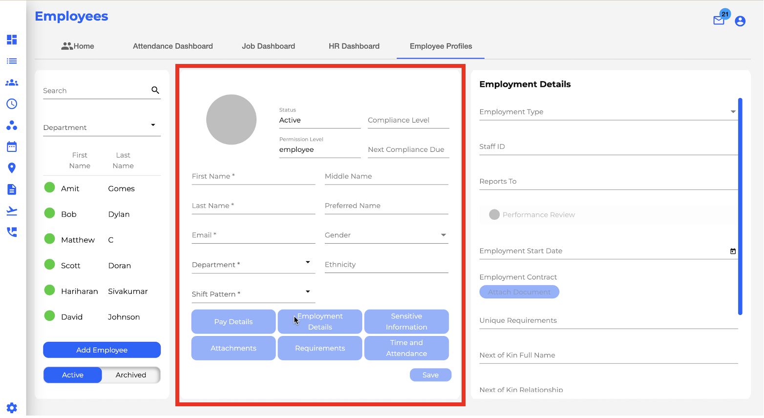 Adding New Employees